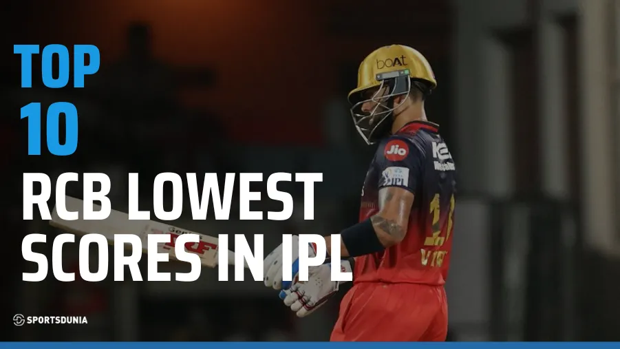 Top 10 RCB Lowest Scores in IPL - Latest Update 2025