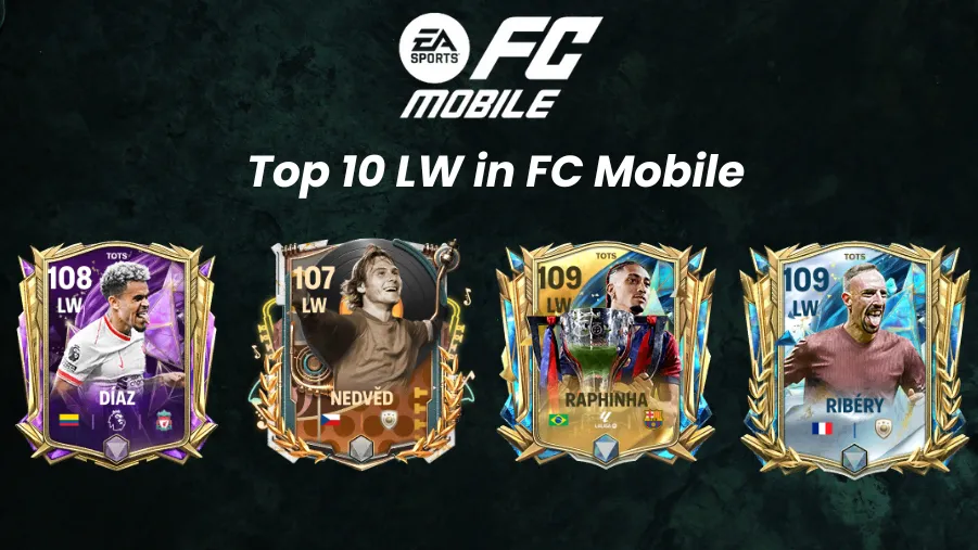 Top 10 Best LW In FC Mobile: Player Stats & Overall Ratings