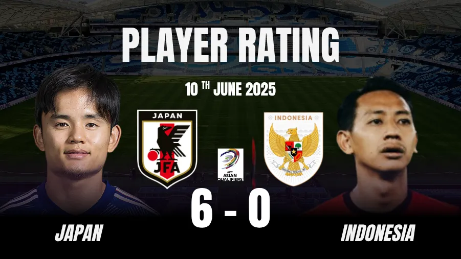 Japan vs Indonesia Player Ratings: World Cup Qualifiers, 10th June 2025