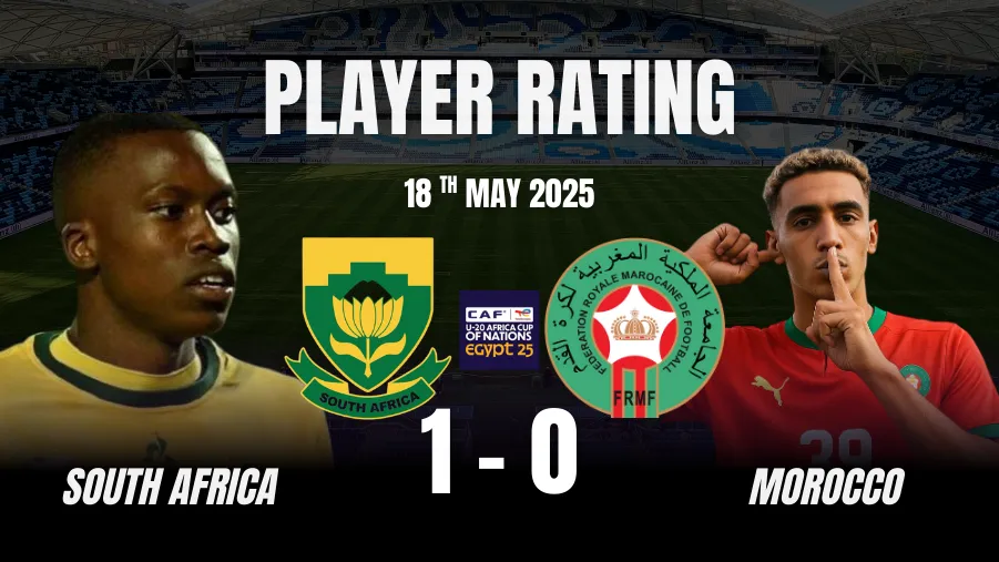 South Africa U-20 vs Morocco U-20 Player Ratings: U-20 Africa Cup of ...
