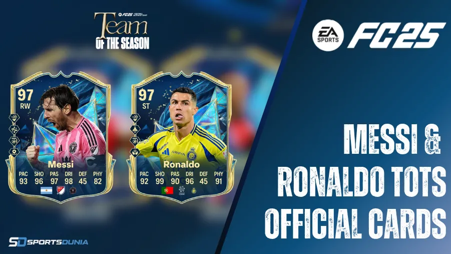 FC 25 Messi and Ronaldo TOTS Official Cards Leaked: All Stats