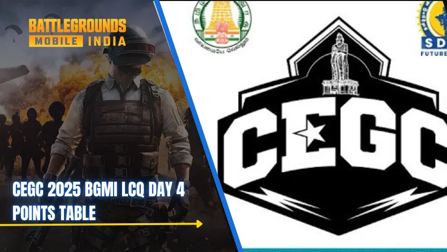 CEGC 2025 BGMI LCQ Day 4 Points Table: Know The Overall Standings